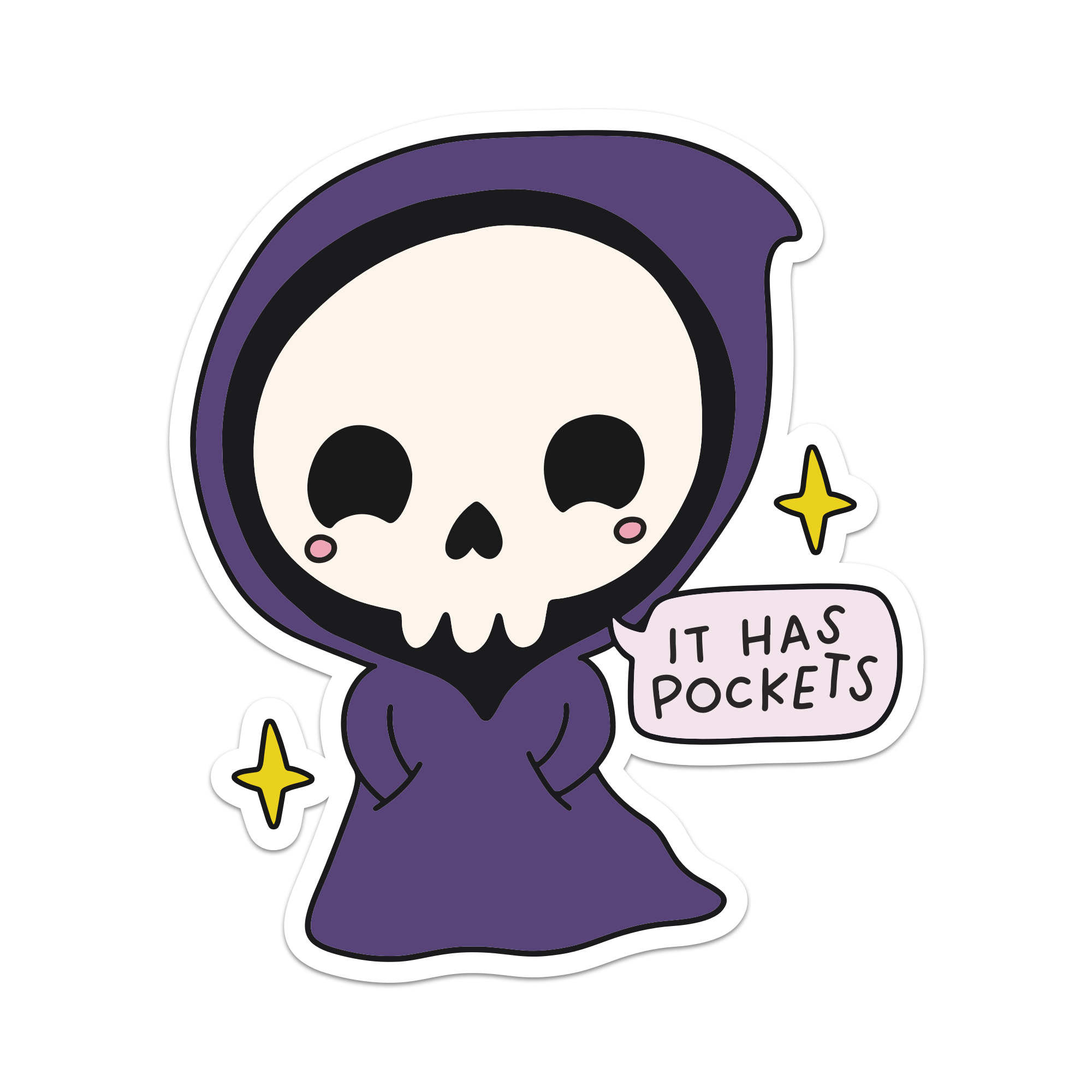 It Has Pockets Vinyl Sticker – InBooze