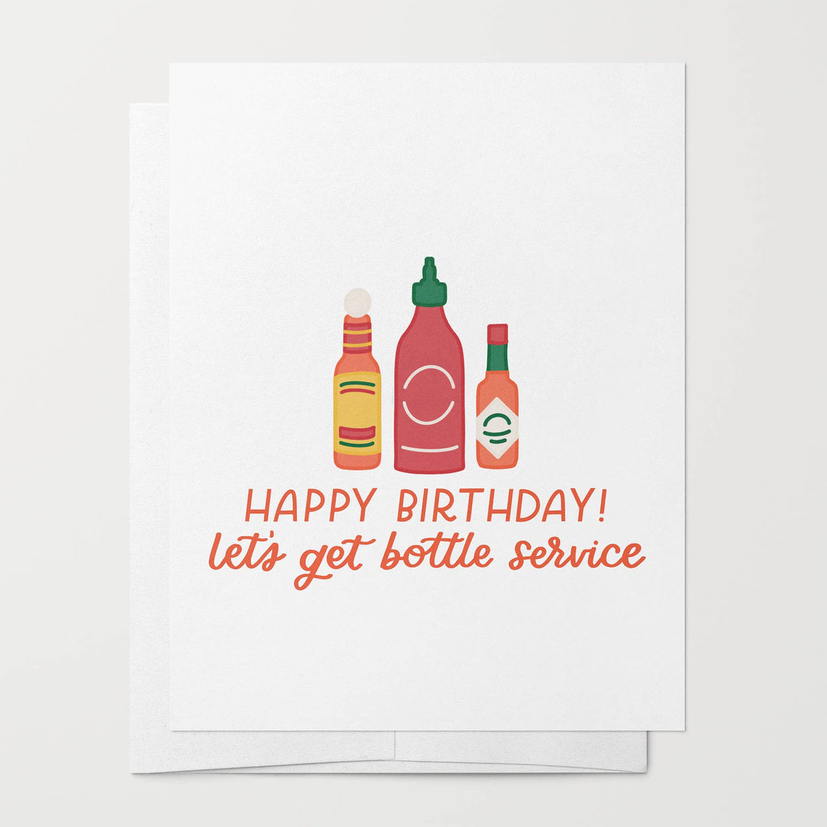 Hot Sauce Birthday Card | Funny Birthday Card Bottle Service – InBooze