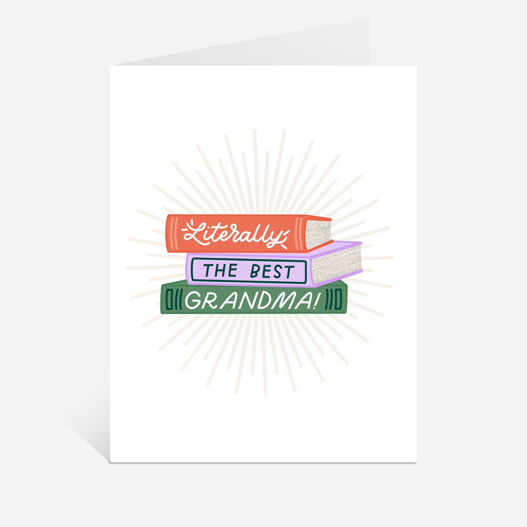 Literally The Best Grandma Card | Book Lover Greeting Cards – InBooze