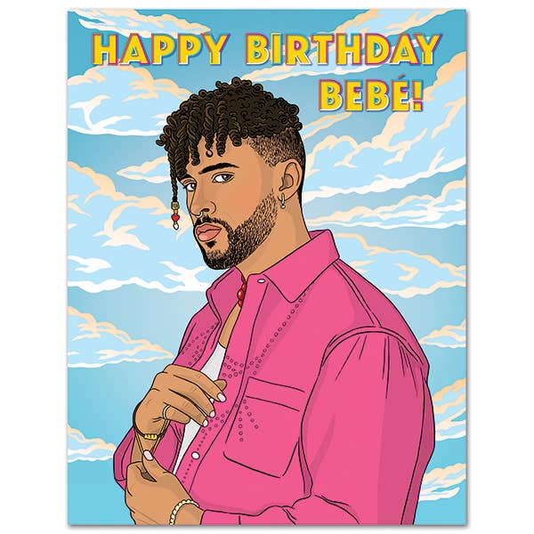Bad Bunny Happy Birthday Bebe Card – InBooze