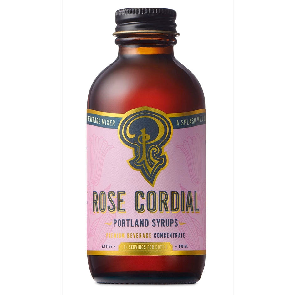 SALE! Rose Cordial Syrup cocktail/mocktail mix - 3.4 oz – InBooze